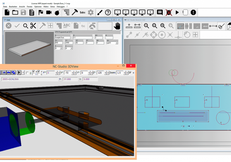Software Holzbearbeitung Nesting PPS CAD CAM - CAD Line